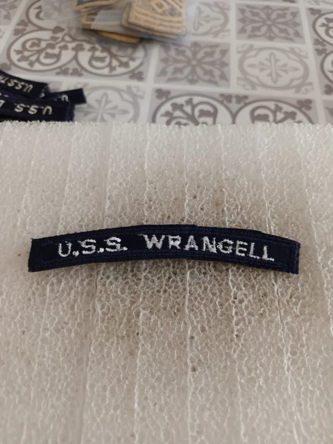 PATCH ARMÉE US Navy Tab USS WRANGELL original EUR 6,00 - PicClick FR