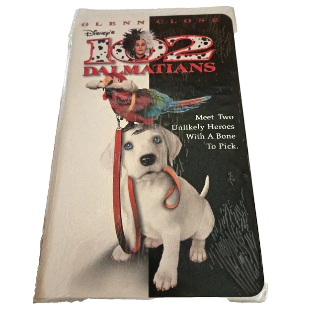 102 DALMATIANS VHS 2000 Disney Glenn Close Clamshell Sealed Brand New £ ...