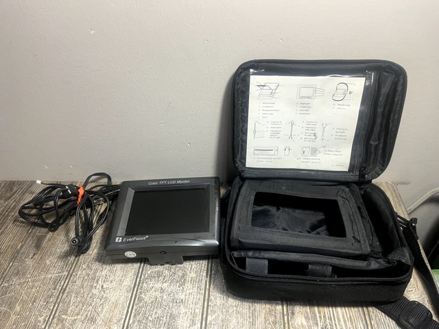 MONITOR LCD TFT a color EverFocus (EN220) 5,6" - Tal cual, sin probar ...