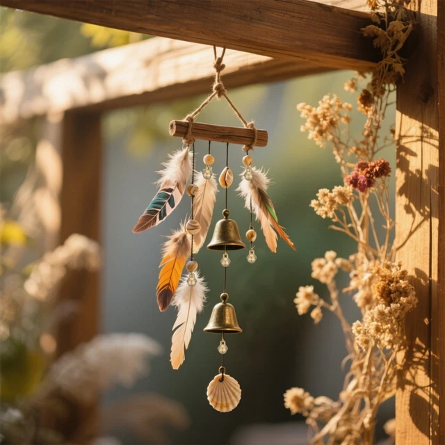 2 COUNT JINGLE Bells Small Crafting Pendant Handmade Wind Chime ...