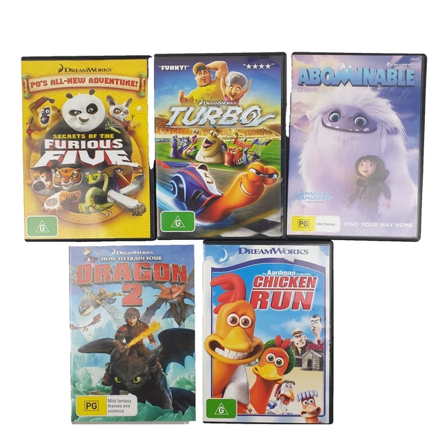 CHILDREN'S DREAMWORKS MOVIE DVD Bundle x 5, See Titles In Description ...