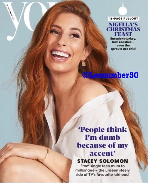 YOU MAGAZINE STACEY Solomon 28/11/21 New Uk £6.65 - PicClick UK