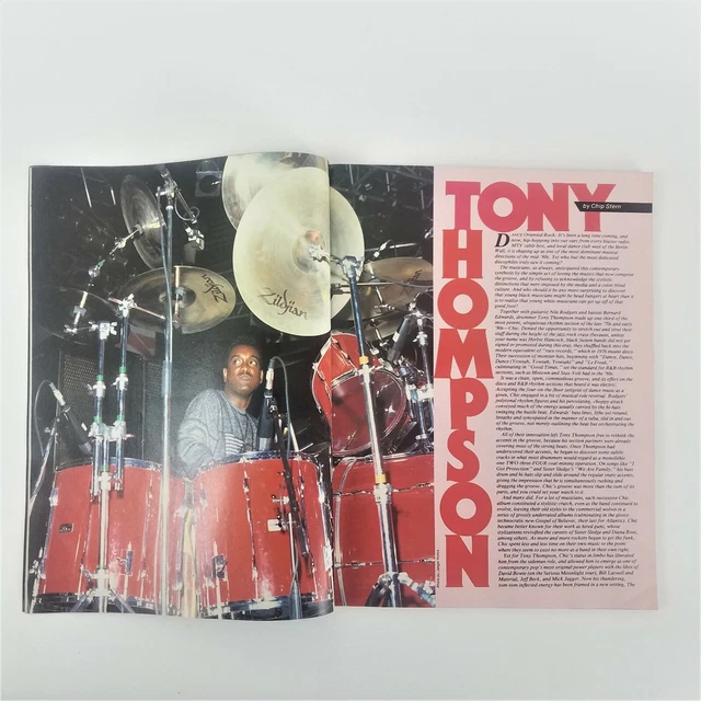 MODERN DRUMMER MAGAZINE December 1985 Tony Thompson, Nicko McBrain,Paul ...