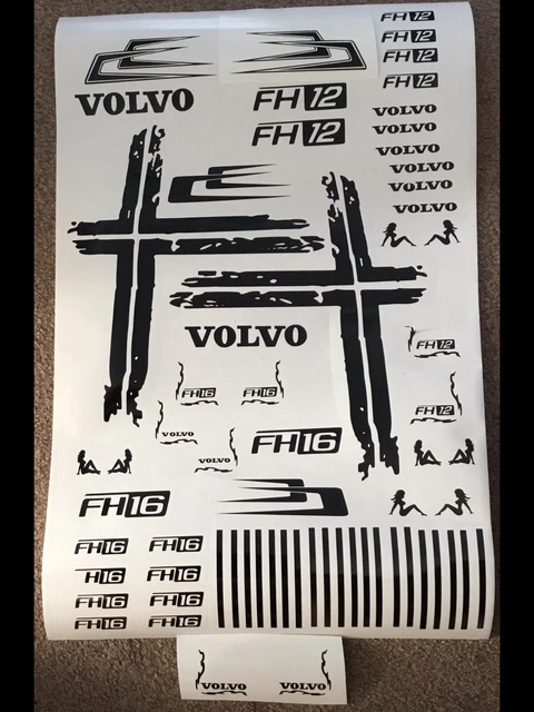 VOLVO TRUCK FLAG Decal. Now Bigger .FH12 or FH16. Any Colour. With Rear ...