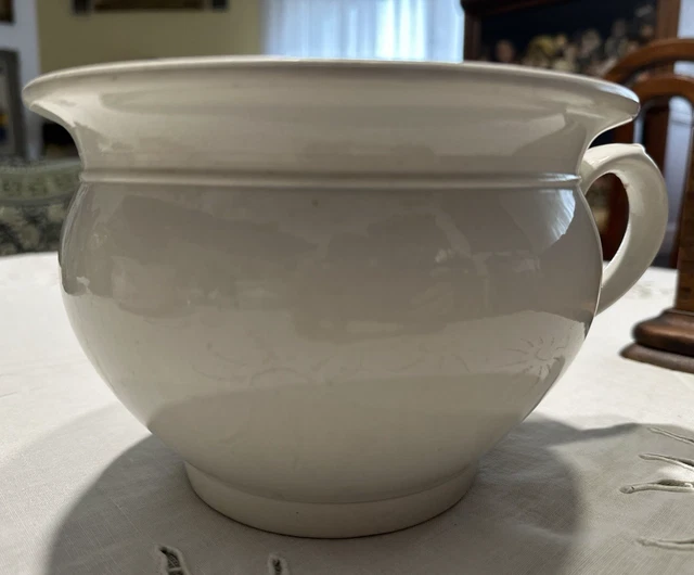 ANTICO VASO DA notte-pitale in ceramica- Sarreguemines EUR 35,00 ...