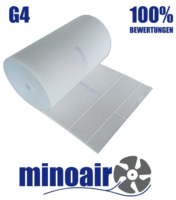 DEUTSCHE FILTERMATTE 1 x 5m 22-24mm EU4/ FL220 Filterrolle ...