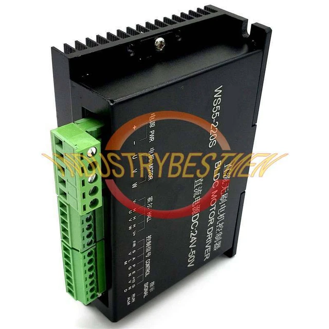WS55-220S 50V 600W CNC Brushless Spindle BLDC Motor Driver Controller ...
