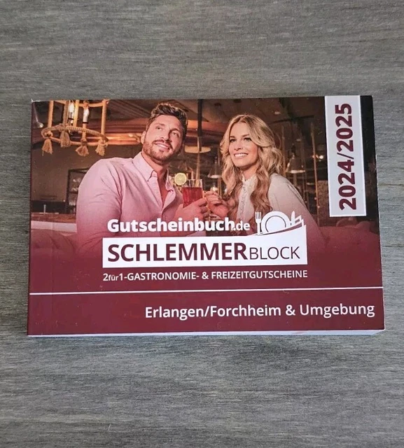 GUTSCHEINBUCH SCHLEMMERBLOCK ERLANGEN/FORCHHEIM 2024/2025 neu gültig ...