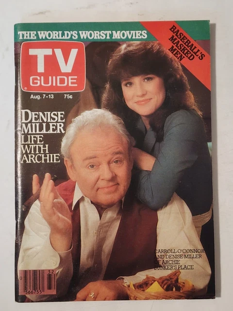 TV GUIDE MAGAZINE Aug 7-13 1982 Archie Bunker's Place Cover Western ...