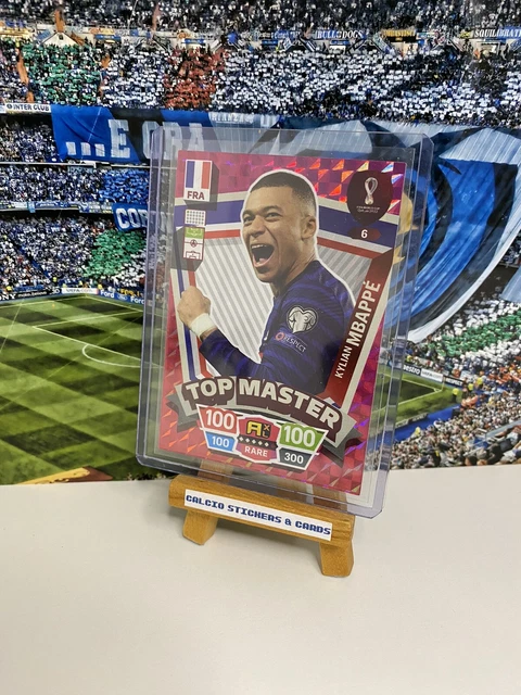 PANINI ADRENALYN XL Qatar 2022 Kylian Mbappe Top Master Card FIFA World ...
