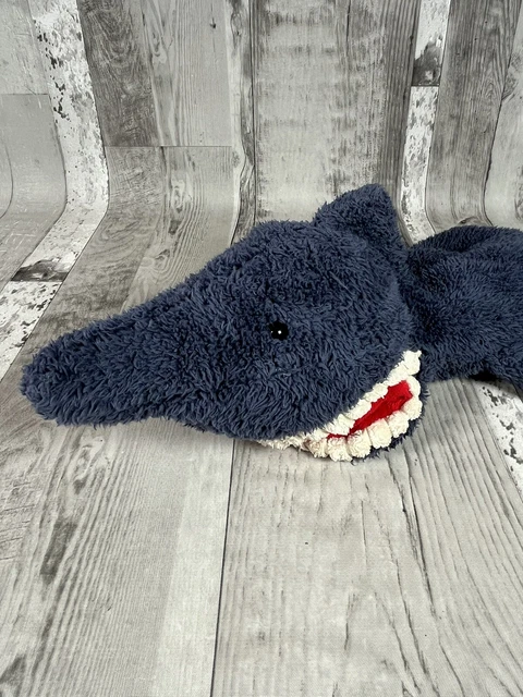 JELLYCAT TOOTHY SHARK Hand Puppet Soft Toy Comforter Retired Sensory ...