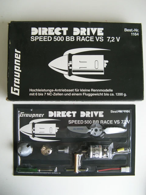 GRAUPNER: MOTORE DIRECT DRIVE SPEED 500 BB RACE 7,2V #1164 EUR 65,00 ...