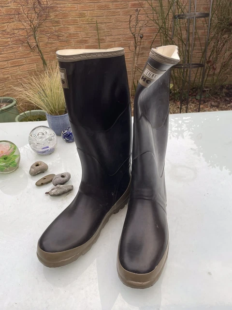 HUNTER MADE BULLSEYES Wellington Boots Men’s Rubber Wellies sz 12 Vg £ ...