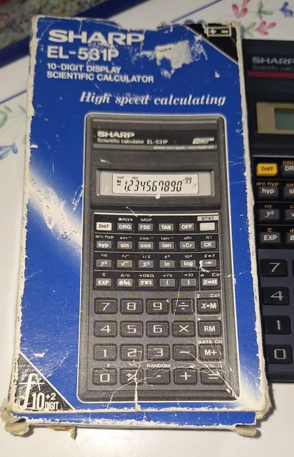 SHARP EL-531P SCIENTIFIC Calculator, Vintage, Working $9.56 - PicClick AU