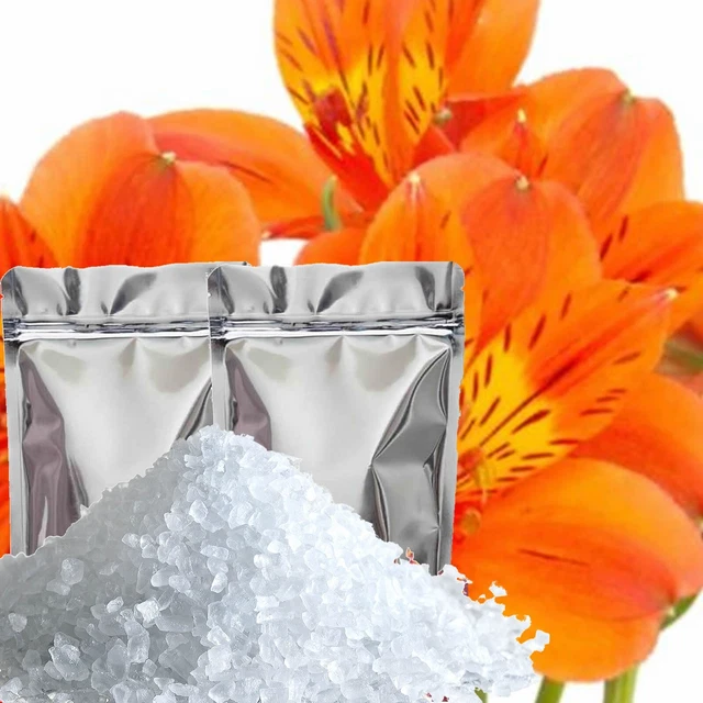 APRICOT FREESIA PREMIUM Scented Bath Salts Relaxing Aromatherapy Vegan ...