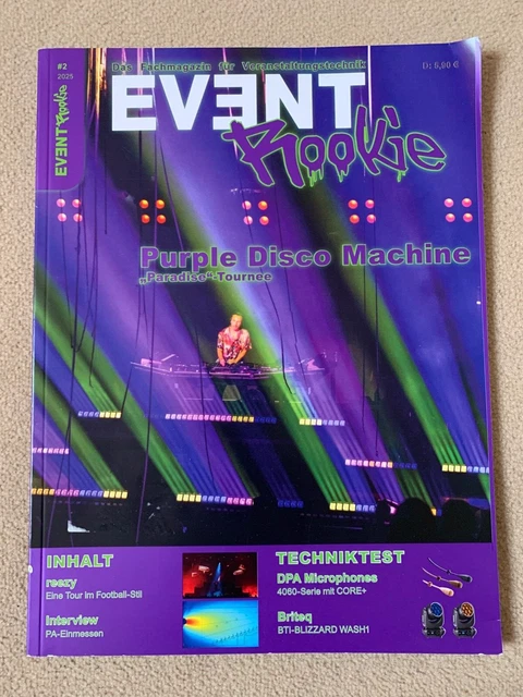 EVENT ROOKIE #2/ 2025: Purple Disco Machine "Paradies"-Tournee, Stadt ...