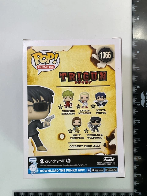 FUNKO POP TRIGUN - Nicholas D. Wolfwood Signed By Show Hayami Japanese ...