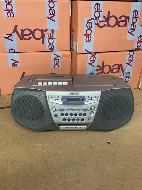 VINTAGE SONY CFD-S32L Portable CD Radio Cassette Player Stereo Boombox ...