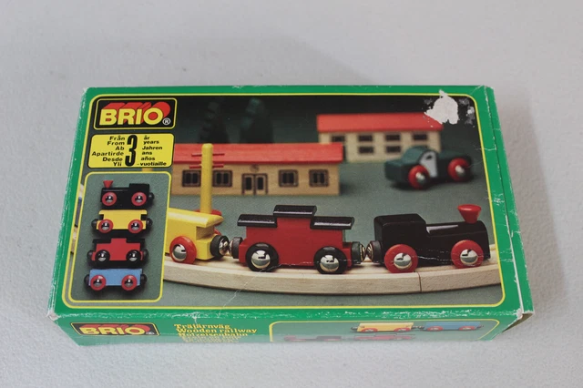 BRIO #33317 WOODEN Railway Passenger Train in BOX - made in Sweden ...