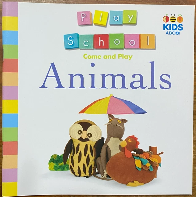 PLAY SCHOOL COME And Play Animals ~ New Paperback Children's Book $9.99 ...