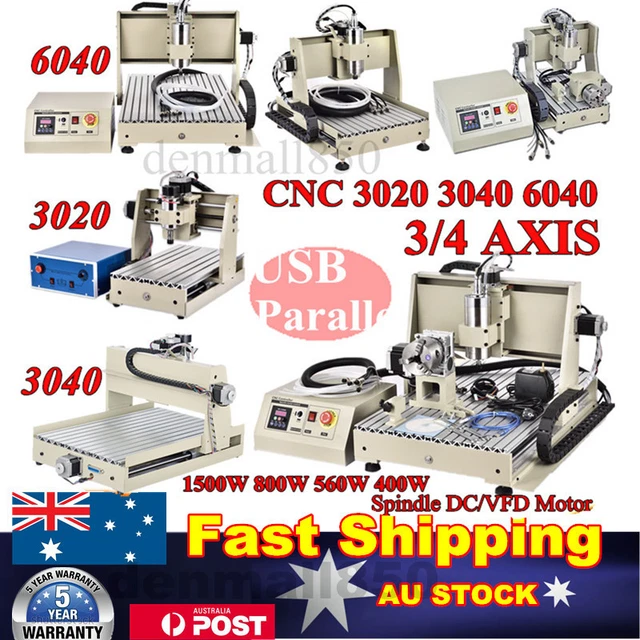 3/4AXIS USB/PARALLEL PORT CNC 6090 6040 ROUTER ENGRAVER MILLING CUTTING ...