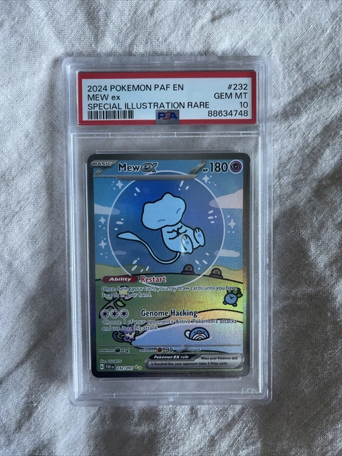 GEM MINT MEW Ex 232/091 Paldean Special Illustration Rare Pokemon TCG ...