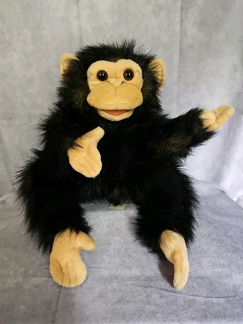 FOLKMANIS PUPPETS BABY Chimp Chimpanzee Monkey Full-Body Plush Hand ...
