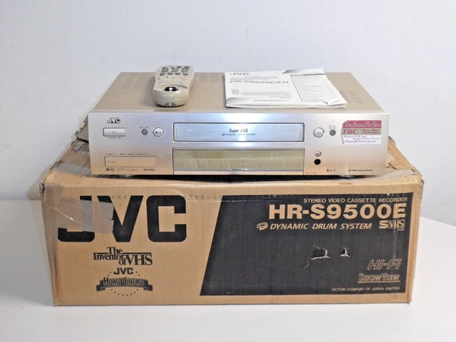 JVC HR-S9500 HIGH-END S-VHS Videorecorder, in OVP, FB&BDA, 2 Jahre ...
