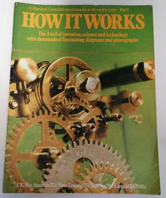 MAGAZINE - VINTAGE 1974 How It Works Marshall Cavendish Encyclopaedia ...