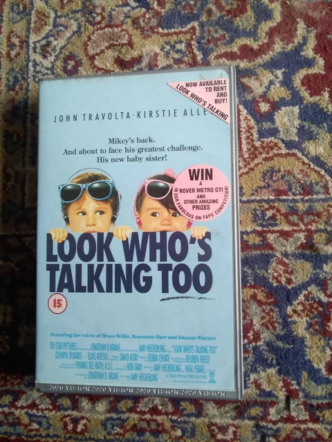 LOOK WHO'S TALKING Too Vhs Video Big Box Ex-Rental Freepost £7.49 ...