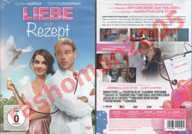 DVD PRESCRIPTION FOR LOVE (2019) Jillian Murray Trevor Donovan Region 2 ...