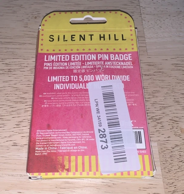 SILENT HILL ROBBIE The Rabbit Limited Edition Pin Badge Fanattik £9.99 ...