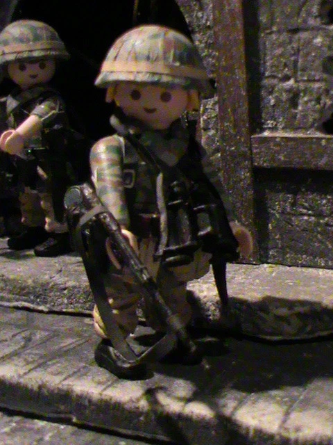 PLAYMOBIL CUSTOM SOUS-OFFICIER Parachute 1St Division (Italie-1944) Ref ...