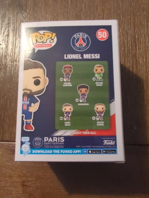 FUNKO POP! SOCCER Lionel Messi PSG Paris Saint Germain Vinyl Figure #50 ...