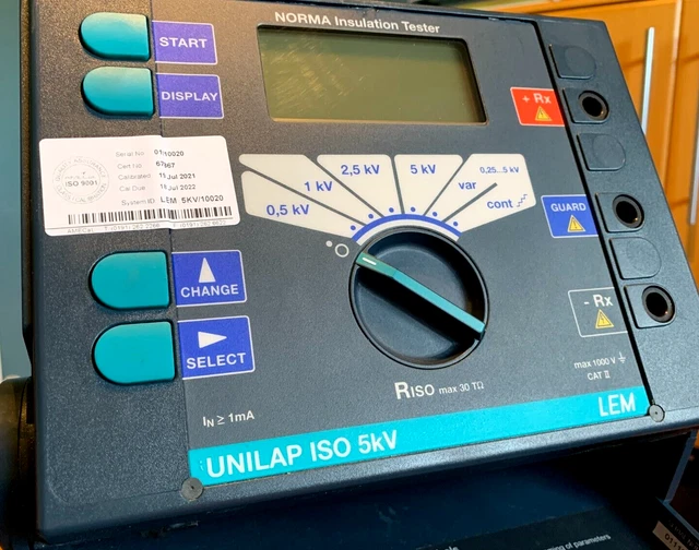 LEM (FLUKE) UNILAP ISO 5KV NORMA Insulation Tester - Recent Calibration ...