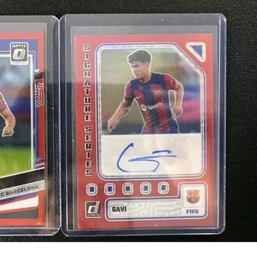 DONRUSS GAVI SIGNATURES /49 Calcio Autografo Rosso EUR 65,30 - PicClick IT