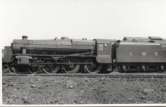 LMS CLASS 5MT 4-6-0 No 5253 at LLANDUDNO MPD 18/7/38 R/PHOTOS SEE SCANS ...
