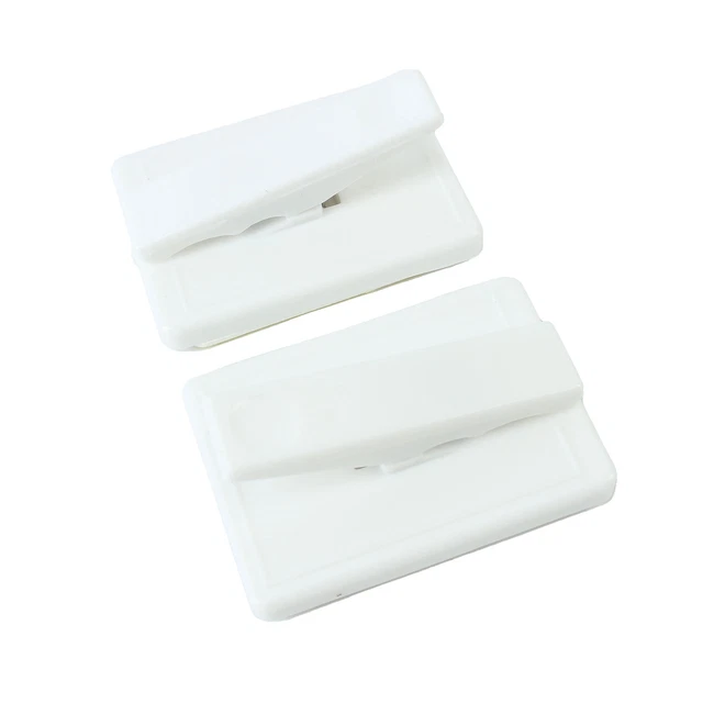 WHITE SELF ADHESIVE BILL CLIPS X6 Home Office Invoice Memo Holder Clamp ...