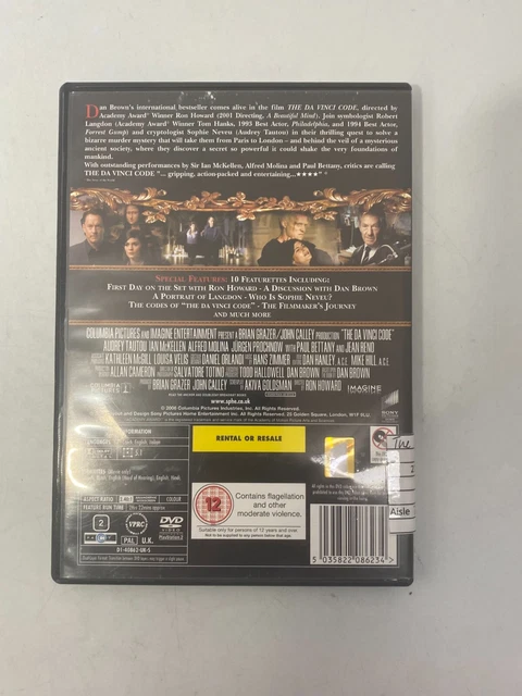 THE DA VINCI Code DVD Two Disc Special Edition Rated 12 2006 Columbia Picture#RA EUR 3,50 ...