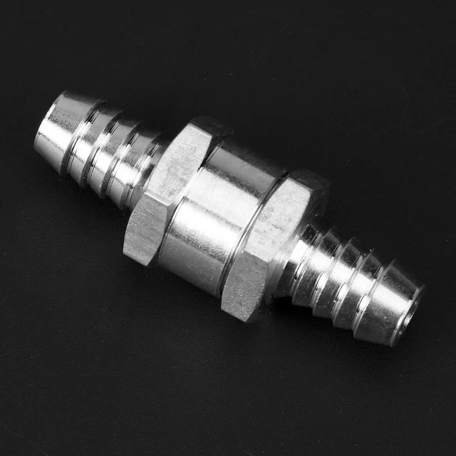 ALUMINUM ALLOY FUEL Non Return Car Check Valve One Way Petrol Diesel ...