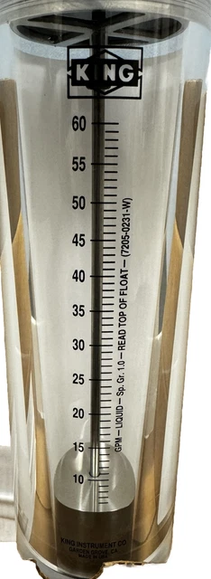2& KING INSTRUMENT-RYAN Herco 7205023131W Threaded Pvc Rotameter New ...