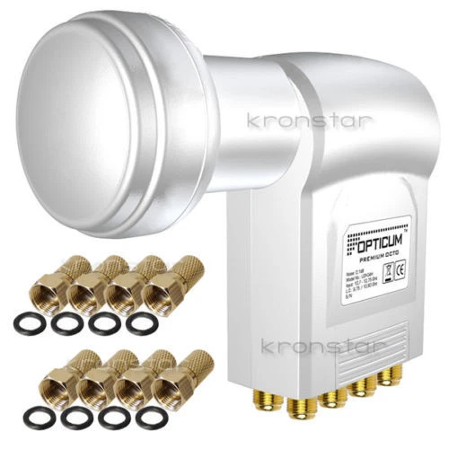 LNB OCTO 0,1DB Opticum TESTSIEGER Switch 8 Fach Teilnehmer Premium SKY ...