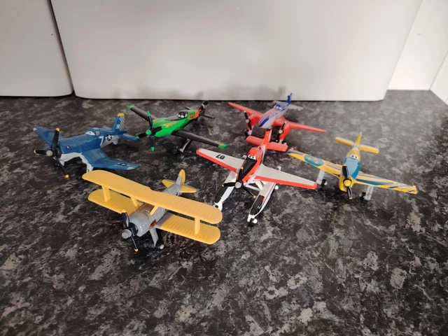 MATTEL DISNEY PIXAR 'Planes' -Collection of 6 diecast planes as shown ...