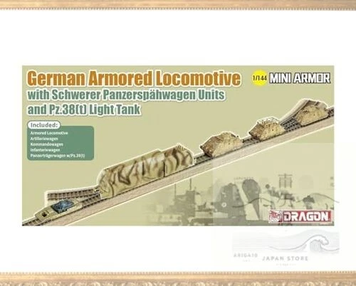 LOCOMOTIVE BLINDÉE DRAGON 1/144 WWII armée allemande train blindé unité ...