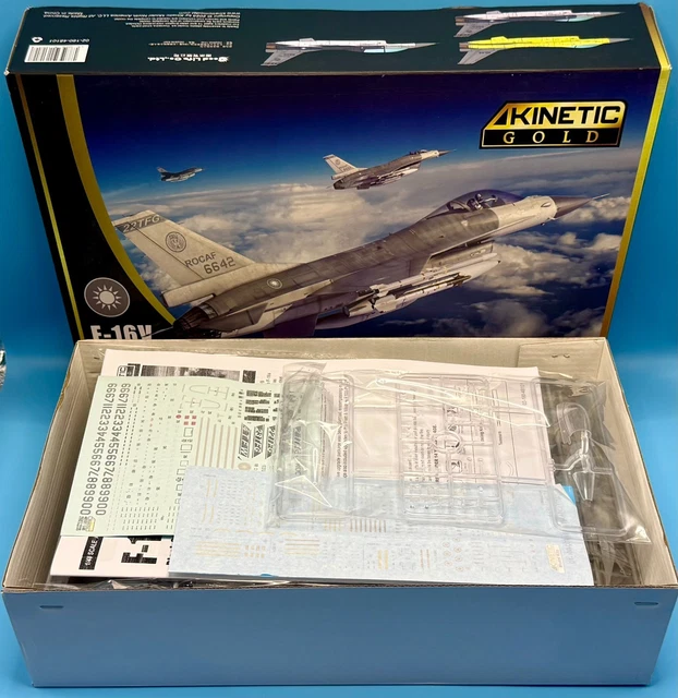 KINETIC MODEL 1/48 K48101 F-16V ROCAF Single Seater Viper Brand New Kit ...