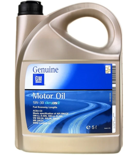 ORIGINAL GM POUR Opel 5L huile moteur 5W30 Dexos2 Long Life EUR 50,45 ... ORIGINAL GM POUR Opel 5L huile moteur 5W30 Dexos2 Long Life EUR 50,45 ...
