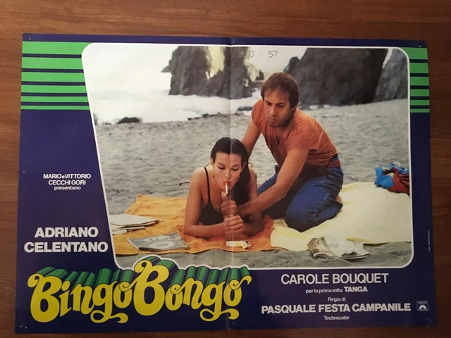 FOTOBUSTA,B3,BINGO BONGO ADRIANO Celentano Carole Bouquet Campanile EUR ...