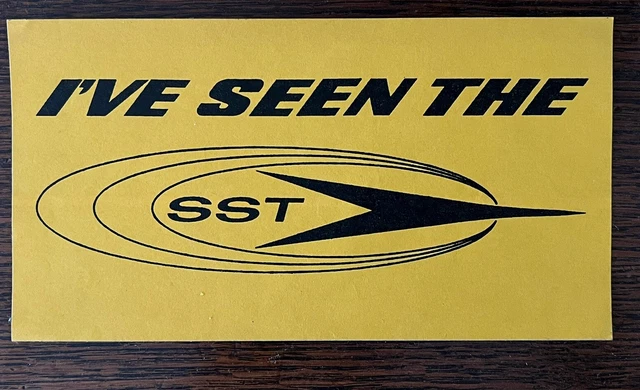VINTAGE BOEING SST Sticker $35.00 - PicClick CA