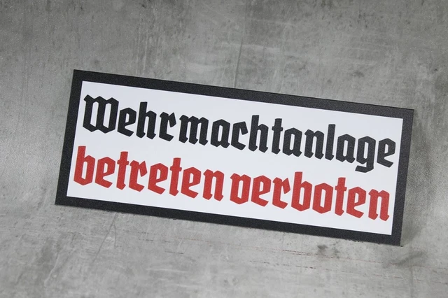 SIGN WEHRMACHT SYSTEM Signpost Wehrmacht WW2 WW2 Sign Warning Sign #V2 ...