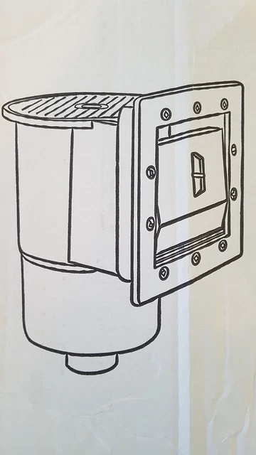 POOL SKIMMER SET BASIC mit Einlaufdüse weiß Schlauchanschluss Blende Oberfläche EUR 14,90 ...